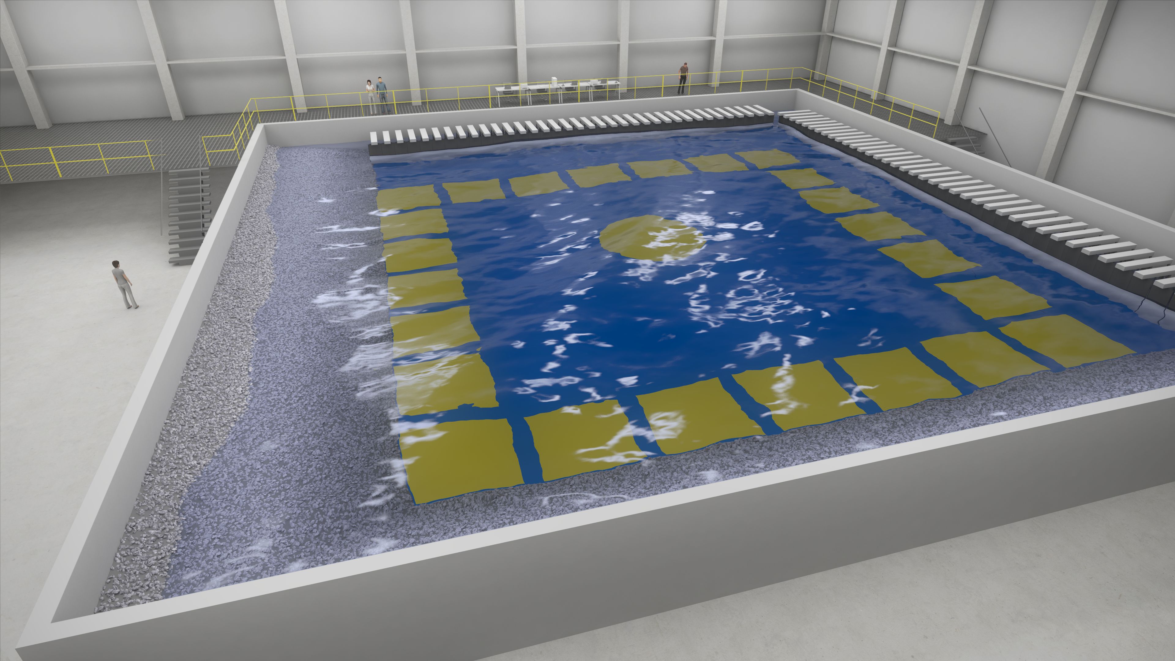 The Coastal & Ocean Basin (COB) in the Flanders Maritime Laboratory in ...